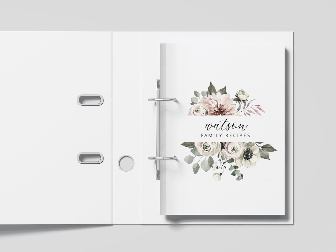 Editable Recipe Binder Template Printable Recipe Organizer - Etsy