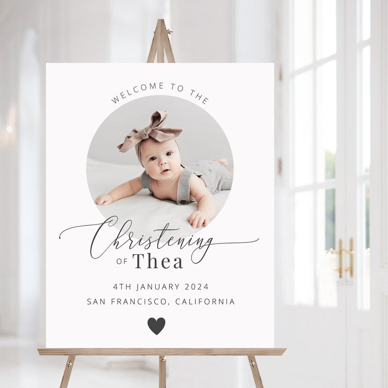 Christening Welcome Sign - Etsy