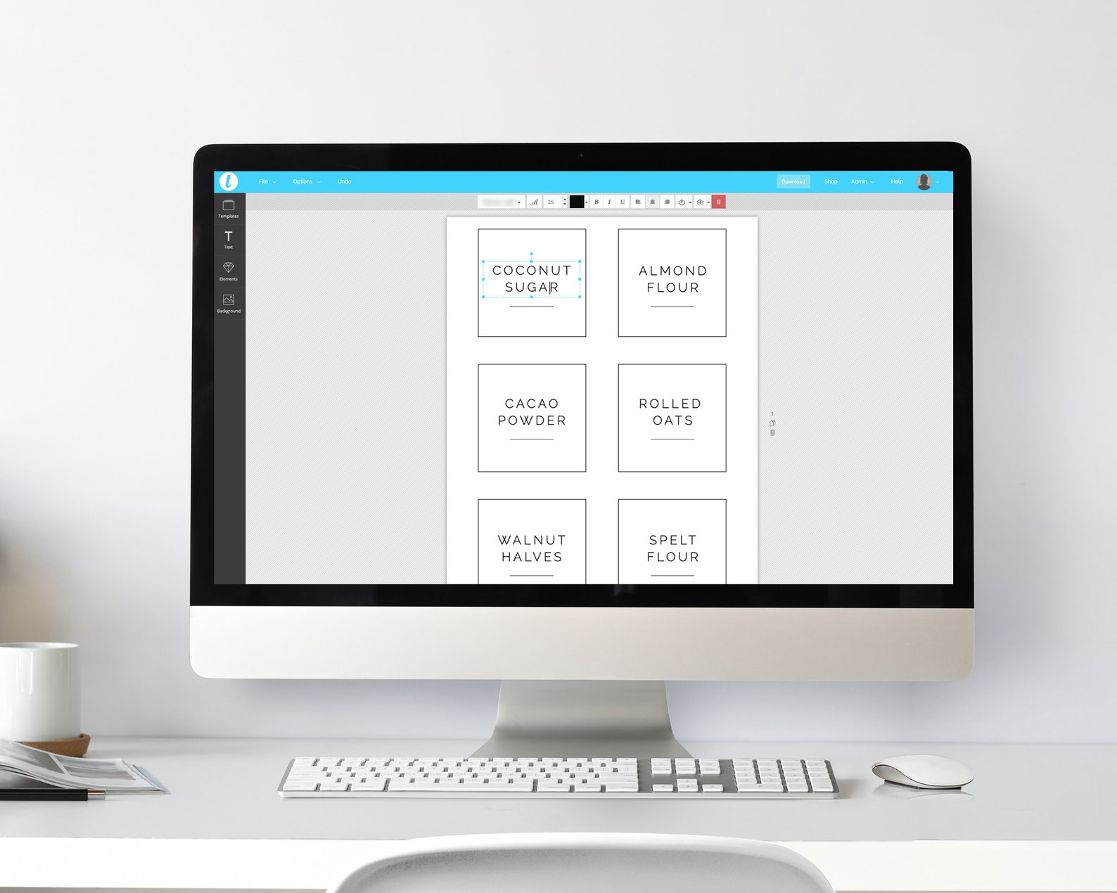 Allotment Label Template, 5x7 Cm, A4, Bilingual Labels, Set of 18 ...