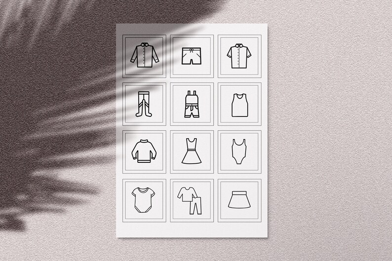 Clothes Labels Printable Drawer Labels Nursery Drawer Label - Etsy ...