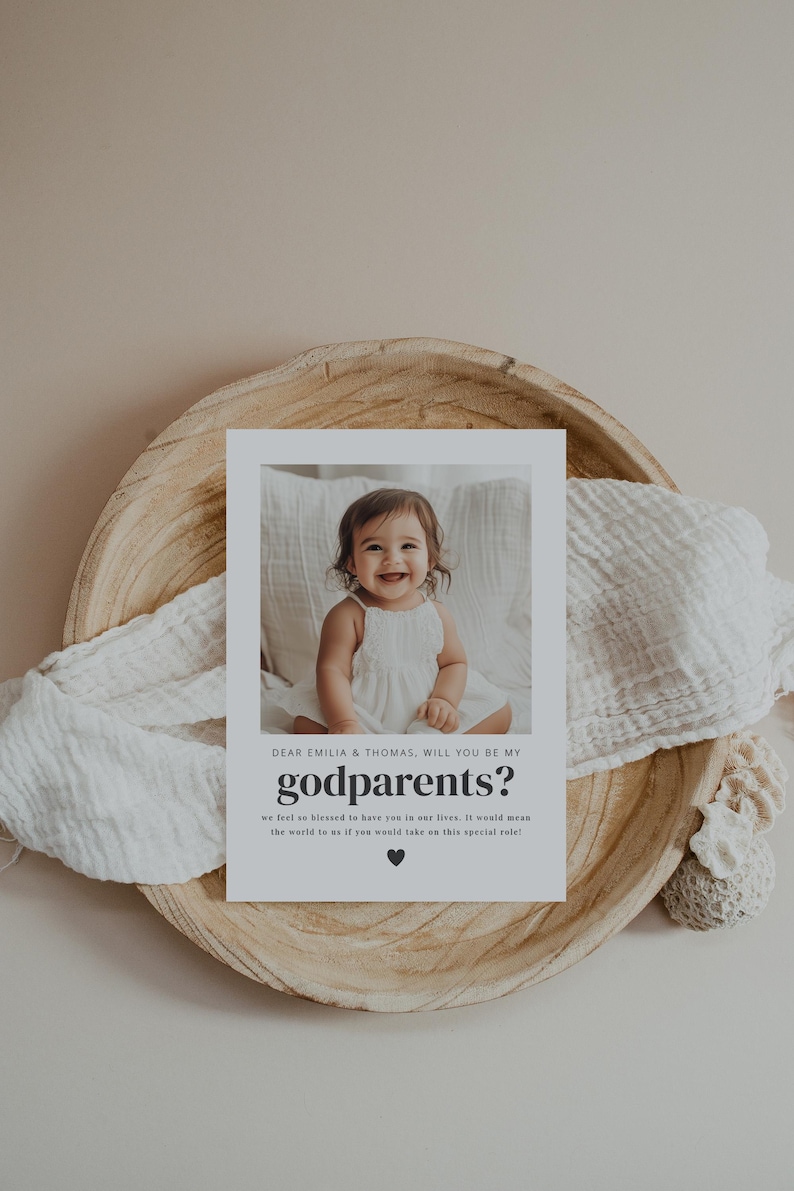 Will You Be My Godparents Template, Editable Template, Godparents ...
