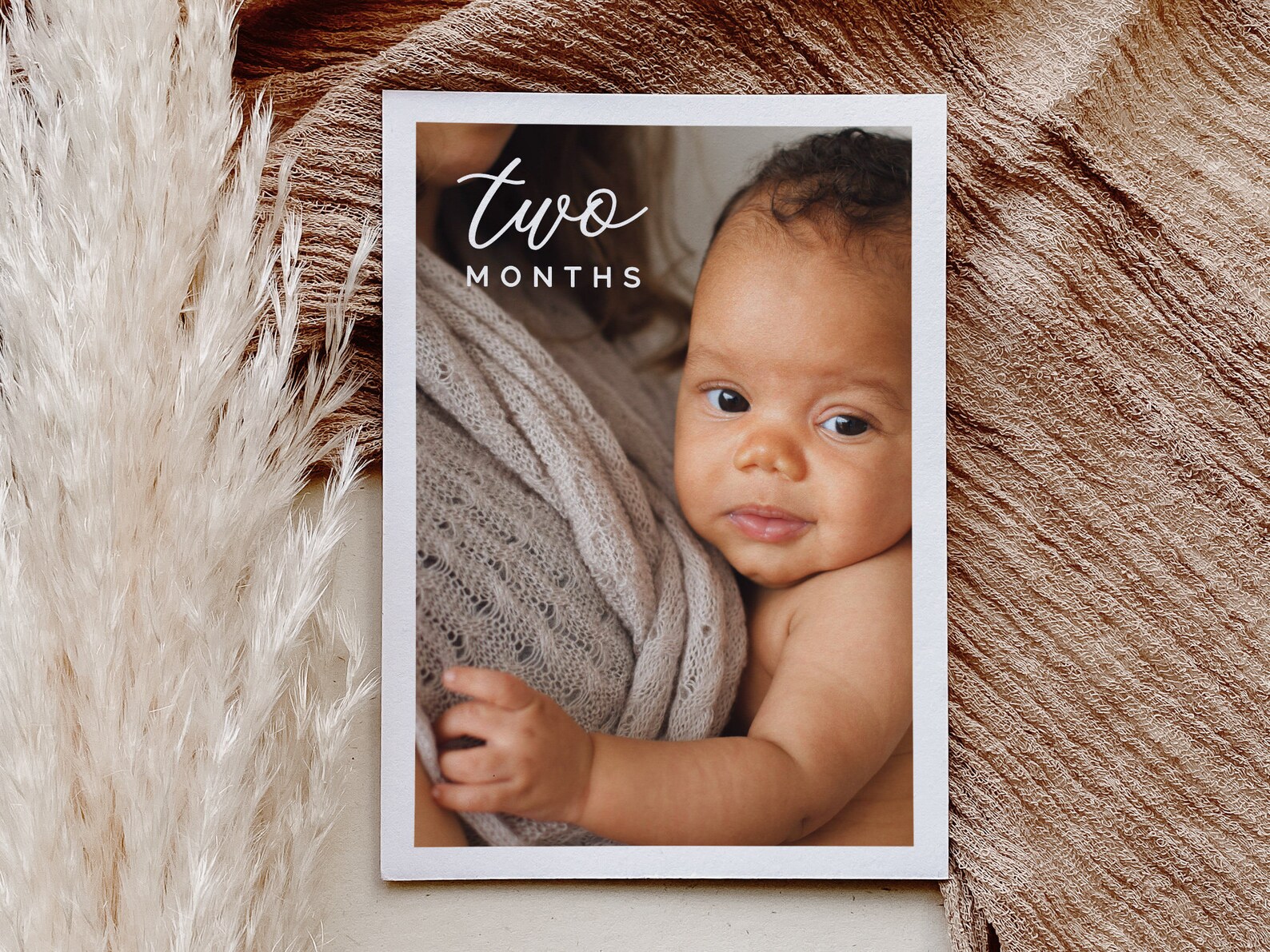 Babys First Year Photos, First Birthday, Calligraphy Photo Banner ...