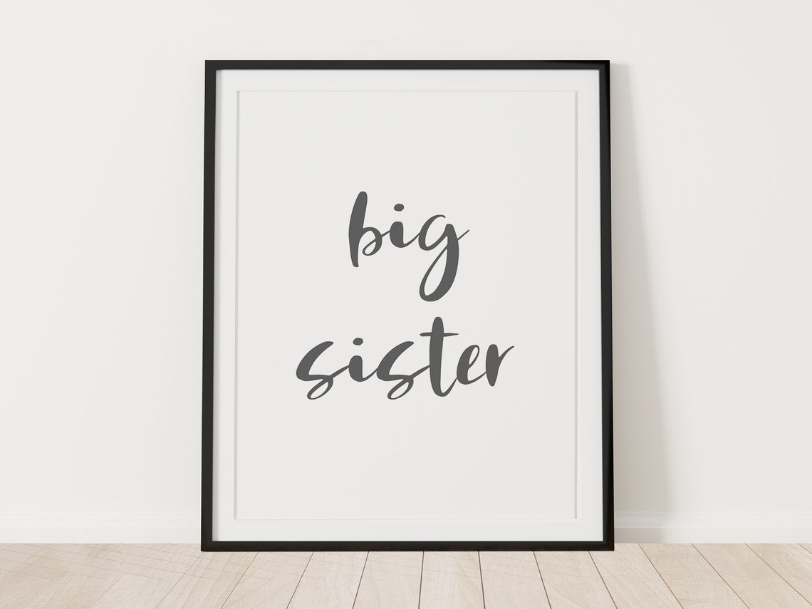 Editable Big Sister Poster Printable Big Sister Announcement - Etsy