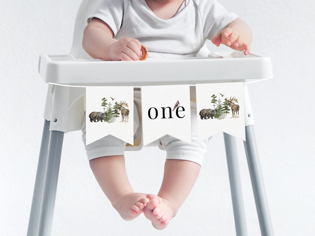 Wild One Highchair Banner Template, One Highchair Banner, Wild One ...