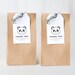 Panda Thank You Tag Template, Panda Face Favor Tag, Panda Birthday ...