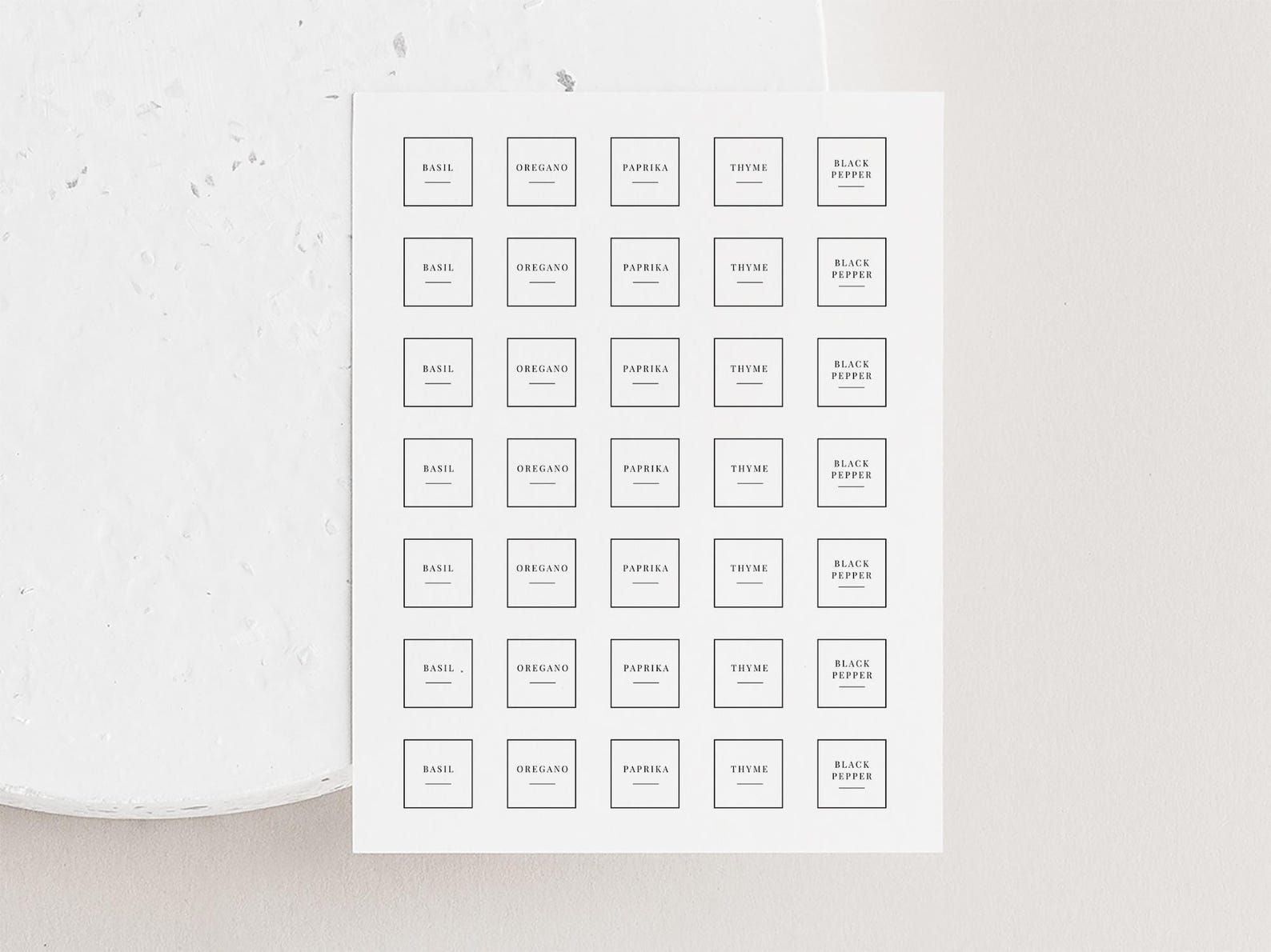 Editable Label Bundle | 10 Label Sizes | US Letter | Serif Labels ...
