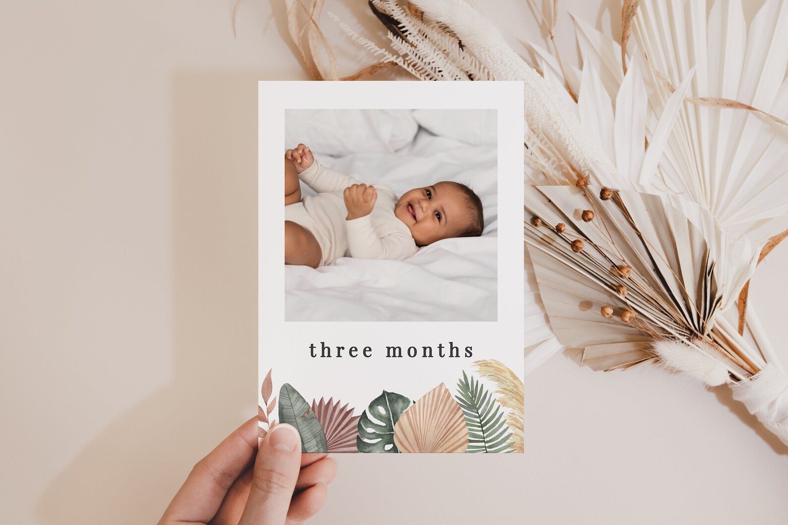 Monthly Baby Photos Template, 1st Year Photos, 1st Birthday, First ...