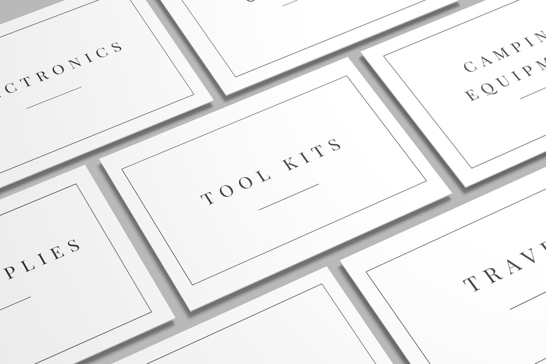 6x4 Inch Inch, Editable Label Template, Serif Label, Minimalist ...