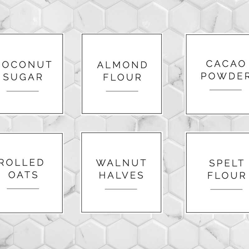 Pantry Labels - Etsy