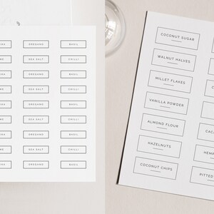 Editable Label Bundle | 10 Label Sizes | US Letter | Minimal Labels ...