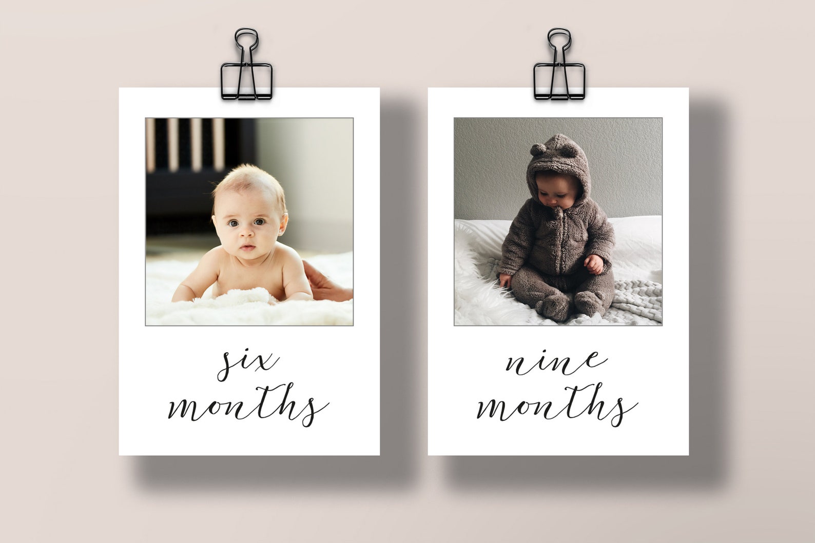 Editable Monthly Photos, 1st Birthday Banner, 12 Month Photo Banner ...