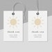 Editable Thank You Tag | Sun Favor Tag | Sunshine Thank You Tag | Sun ...
