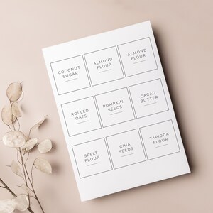 Editable Label Bundle | 10 Label Sizes | US Letter | Minimal Labels ...