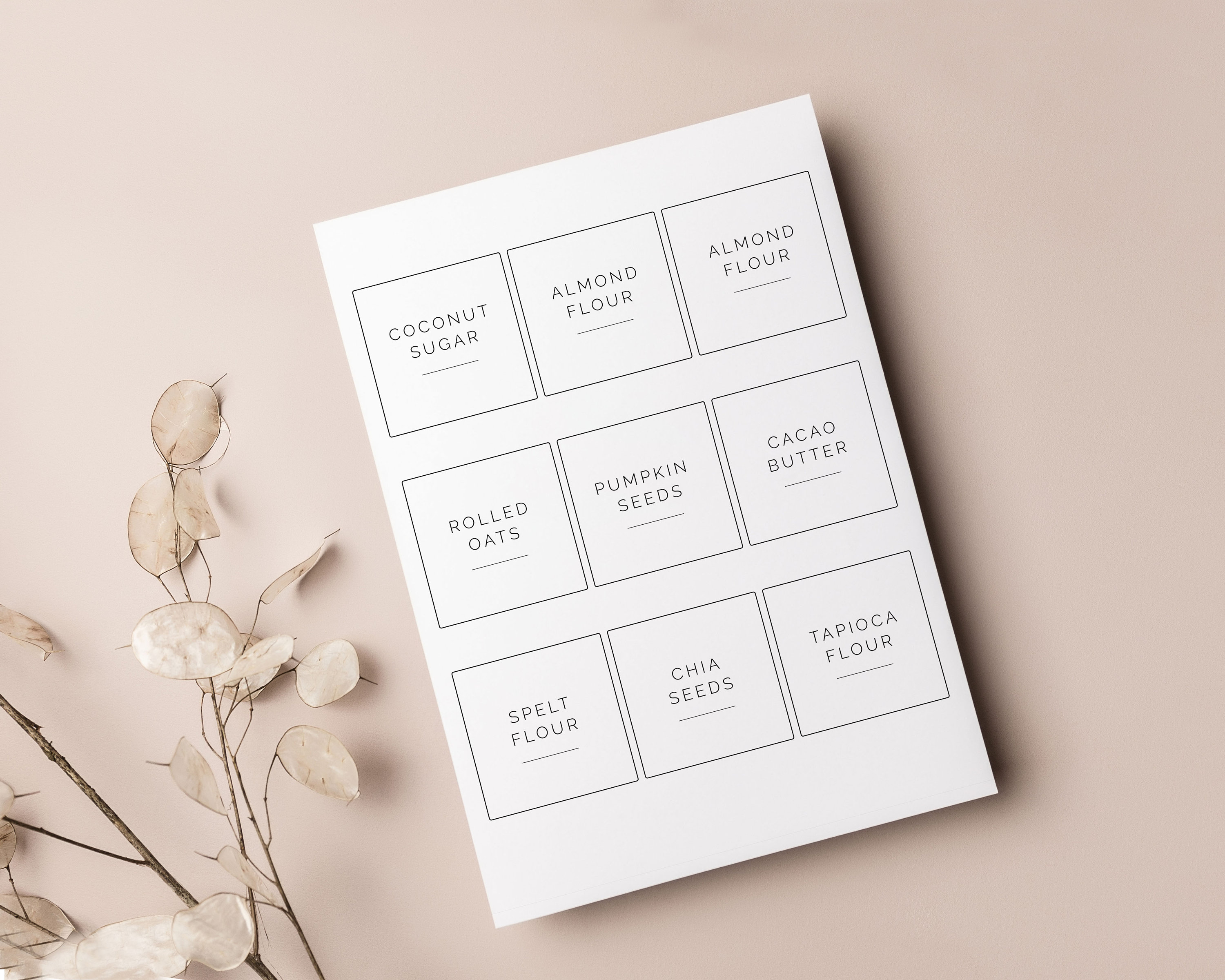 Editable Label Bundle 10 Label Sizes A4 Minimal Labels - Etsy UK