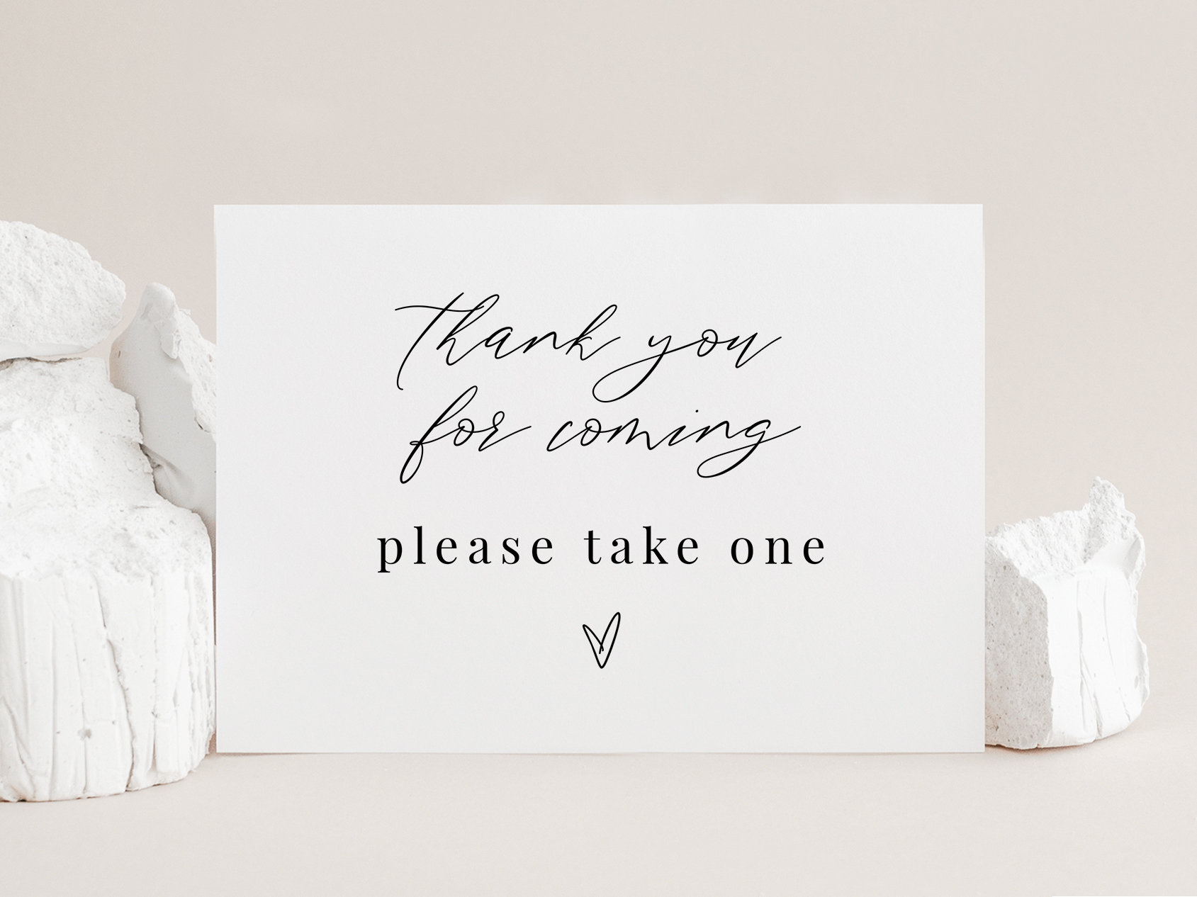Editable Thank You Sign 5x7 Editable Sign Thank You Sign | Etsy