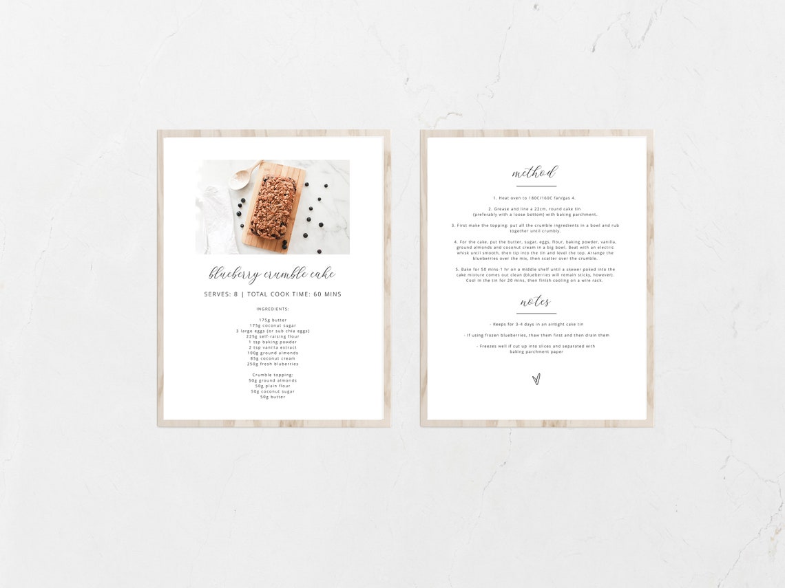 Editable Recipe Binder Template Printable Recipe Organizer - Etsy