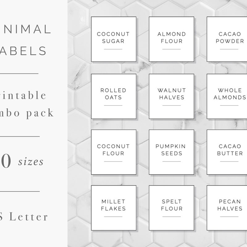 Printable Labels - Etsy