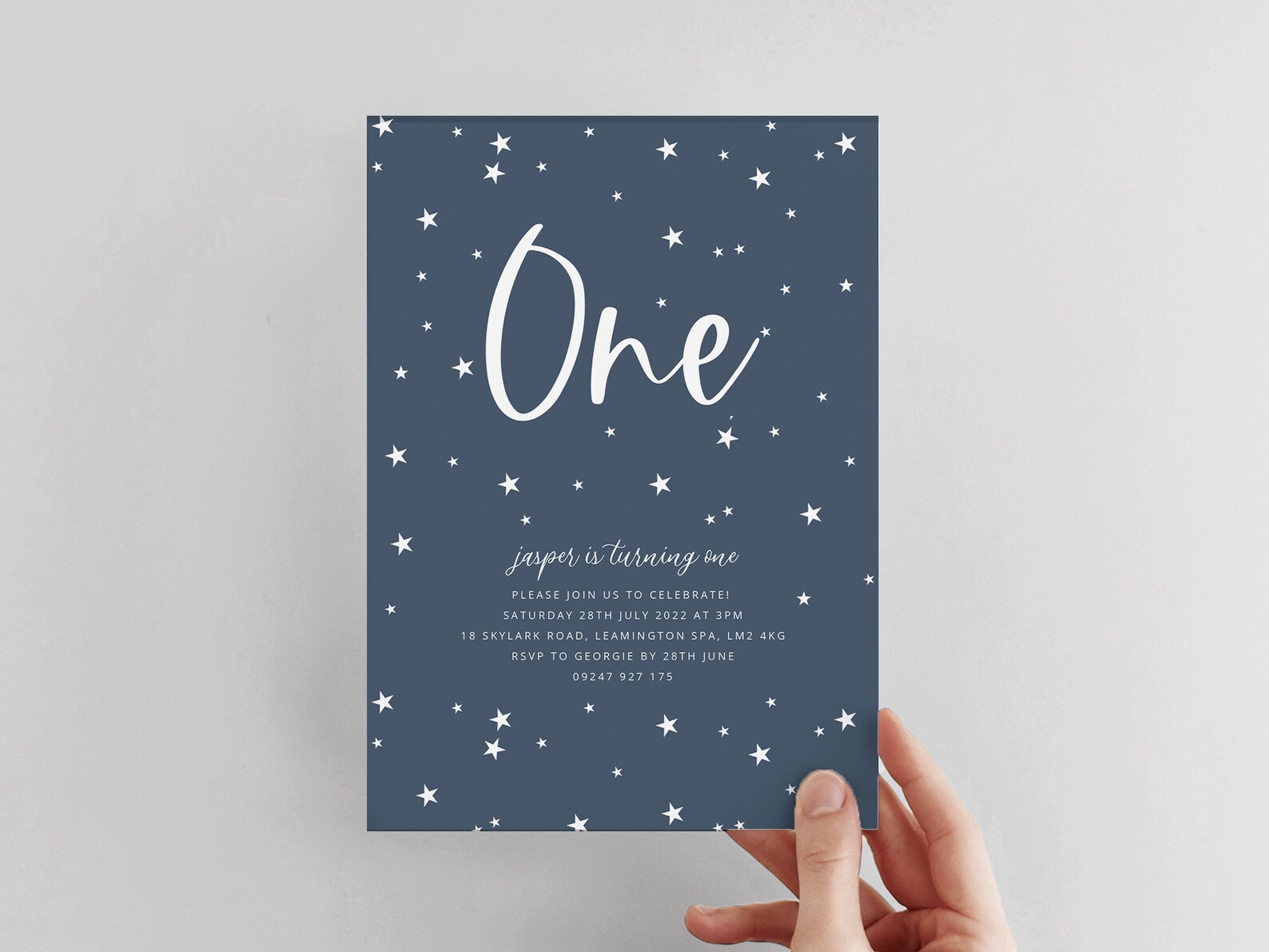 First Birthday Invite Template Star Birthday Invitation Star | Etsy