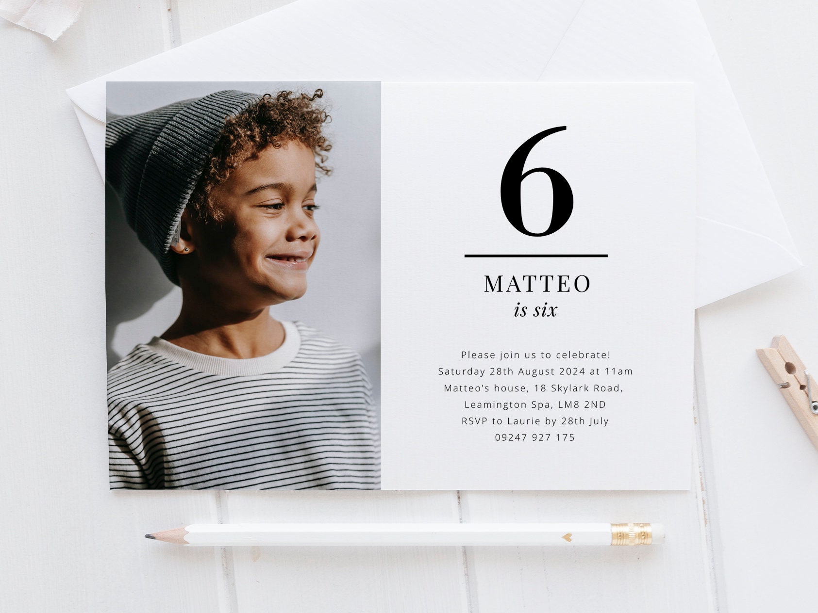 6th Birthday Invitation Template 6th Birthday Boy Six - Etsy