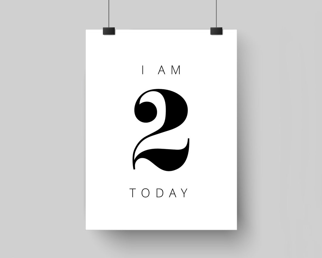 Editable Age Print | Birthday Age Print | Babys Birthday Print ...