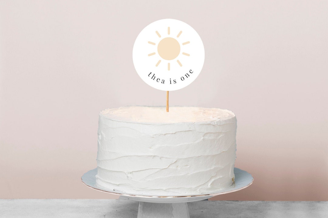 Sun Cake Topper Template, Sun Cake Topper, Large Cake Topper, Sunshine ...