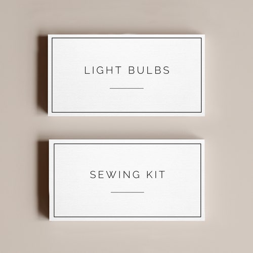 6.5 X 4 Inch US Letter Editable Storage Labels Script - Etsy