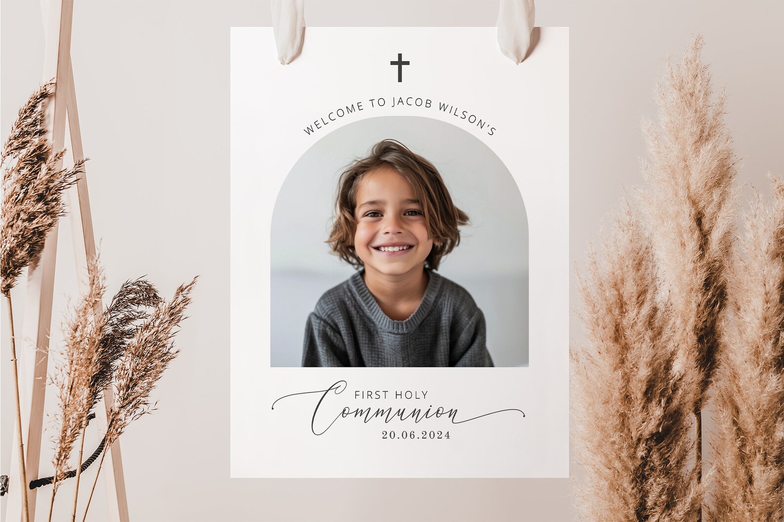1st Communion Welcome Sign Template, Communion Welcome Poster, First ...