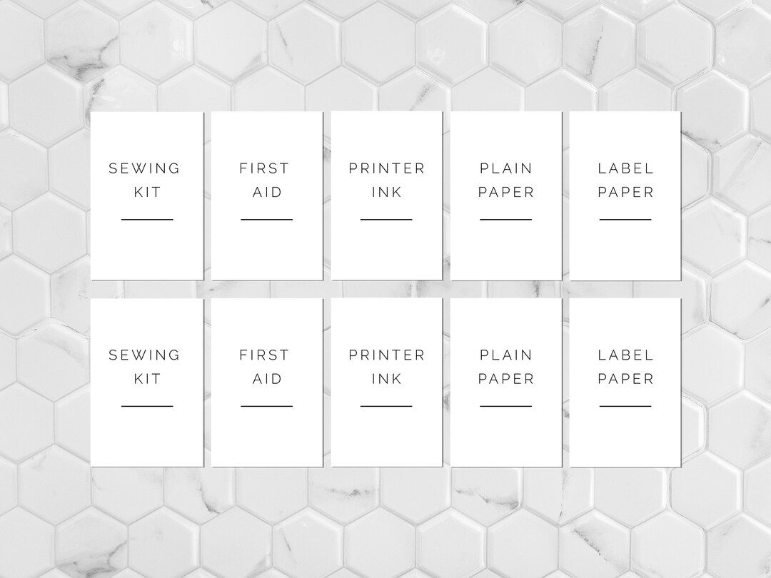 2 X 3 Inch | Editable Household Labels Template | Modern Labels ...