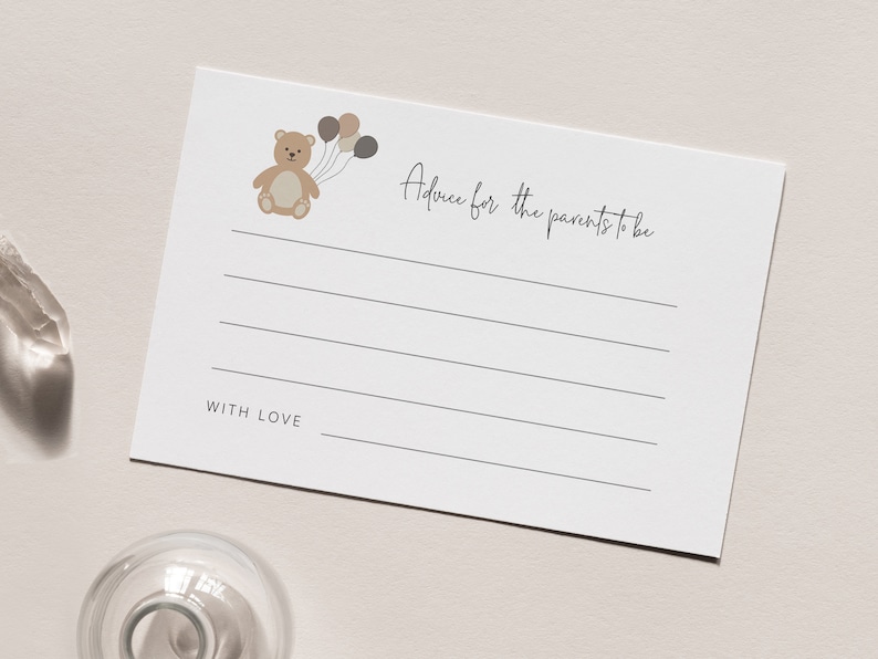 Bear Baby Shower Bundle Printable Baby Shower Templates | Etsy