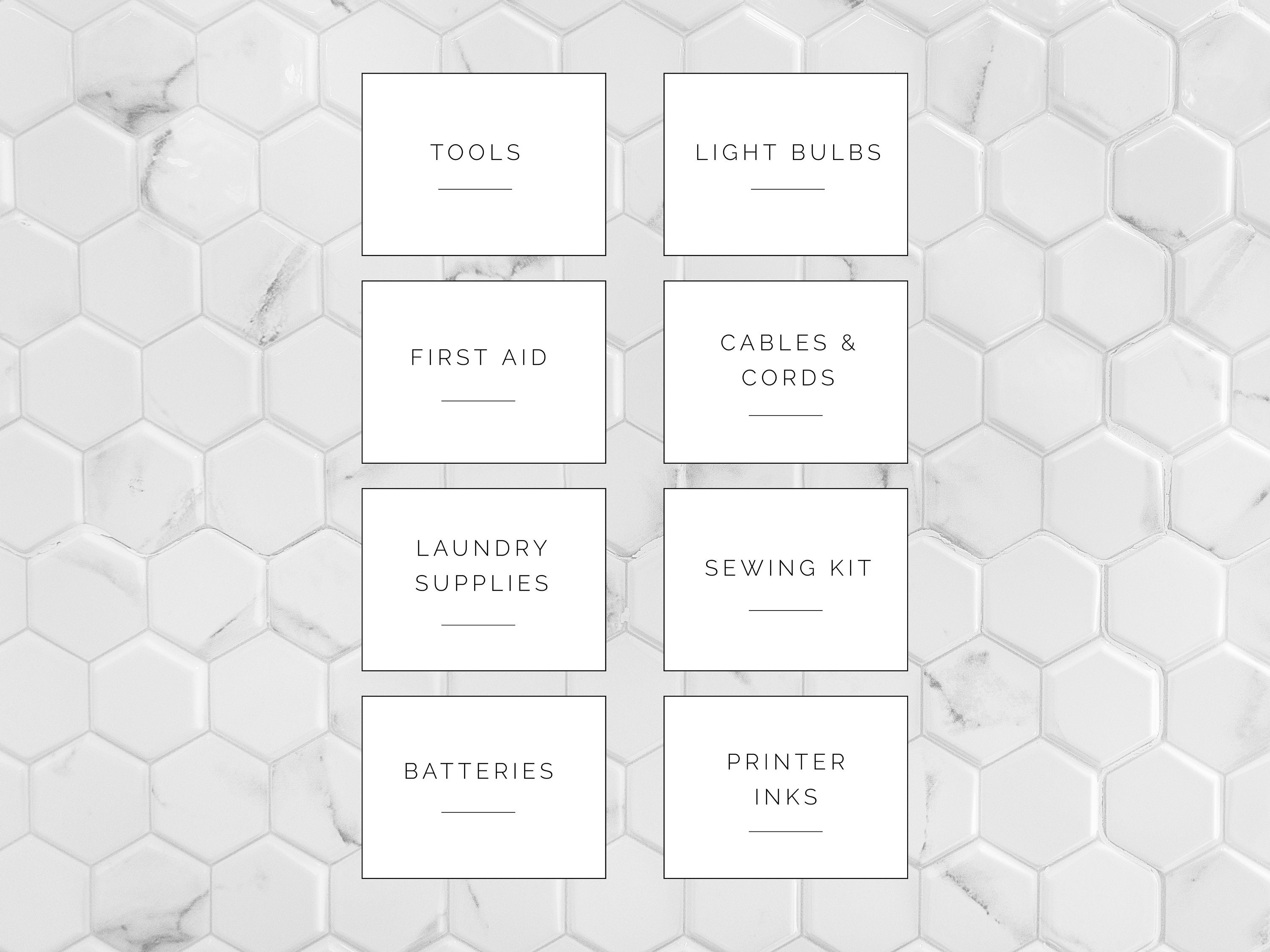 3 X 2.25 Inch | US Letter + A4 | Storage Label Template | Minimal ...