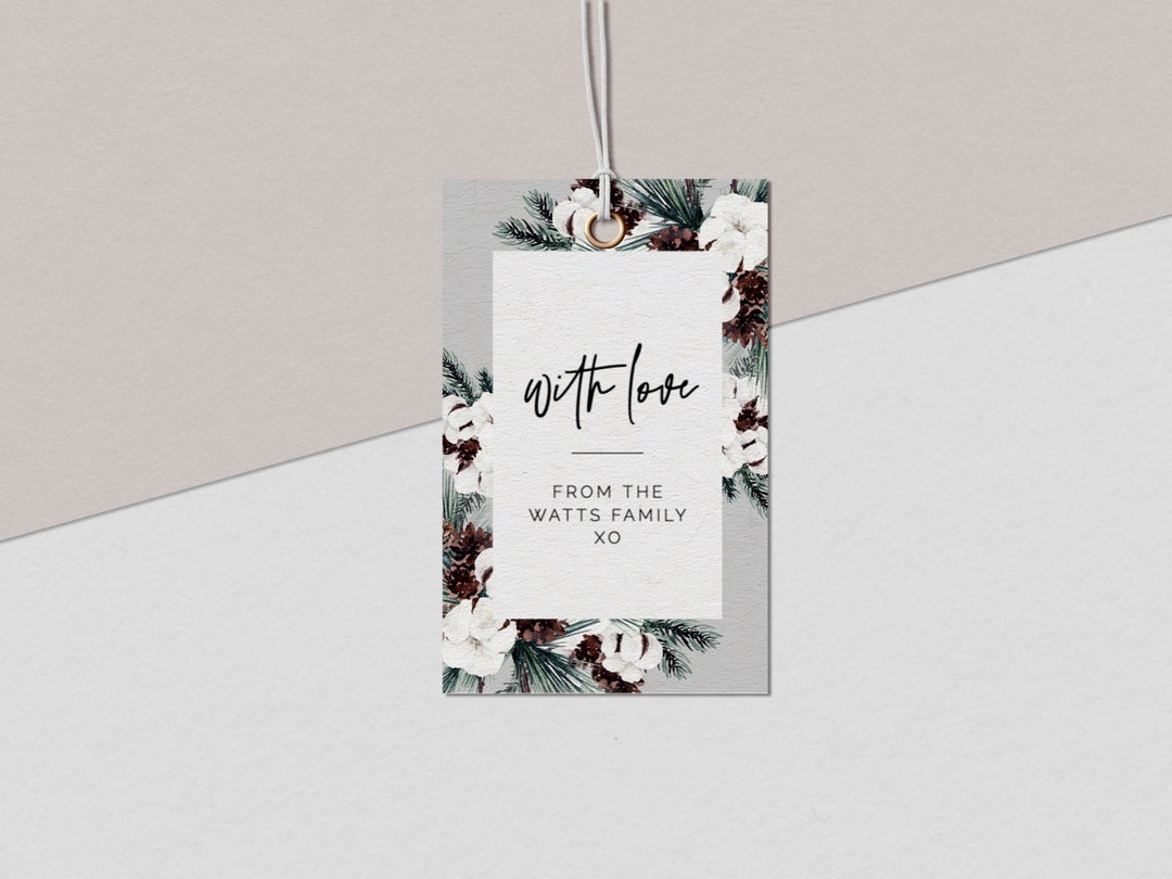 Editable Gift Tags | Winter Gift Tag | Christmas Gift Tag Set | Winter ...