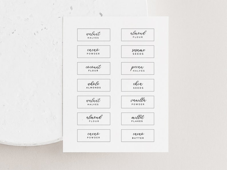 Editable Label Combo Pack 10 Label Sizes US Letter - Etsy