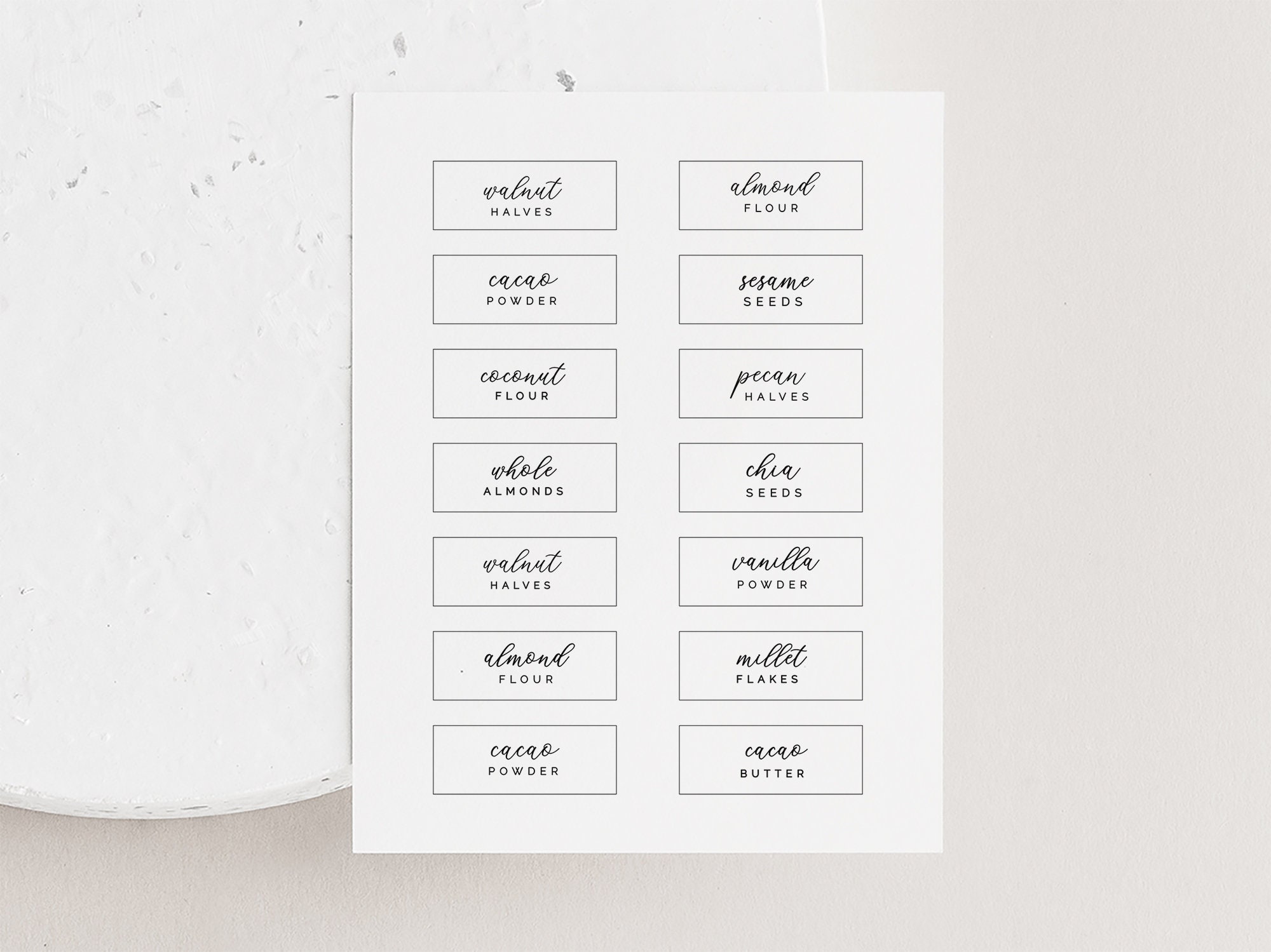 Editable Label Combo Pack 10 Label Sizes US Letter - Etsy Canada