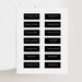Editable Black Label Bundle | 10 Label Sizes | US Letter | Minimal ...