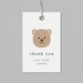 Editable Thank You Tag | Teddy Bears Picnic | Bear Thank You Tag | Bear ...