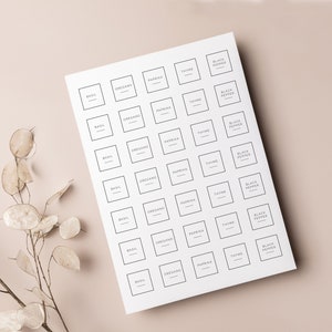 Editable Label Bundle | 10 Label Sizes | US Letter | Minimal Labels ...