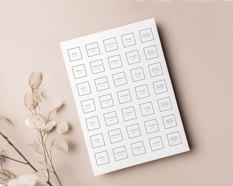 Editable Label Bundle | 10 Label Sizes | US Letter | Minimal Labels ...