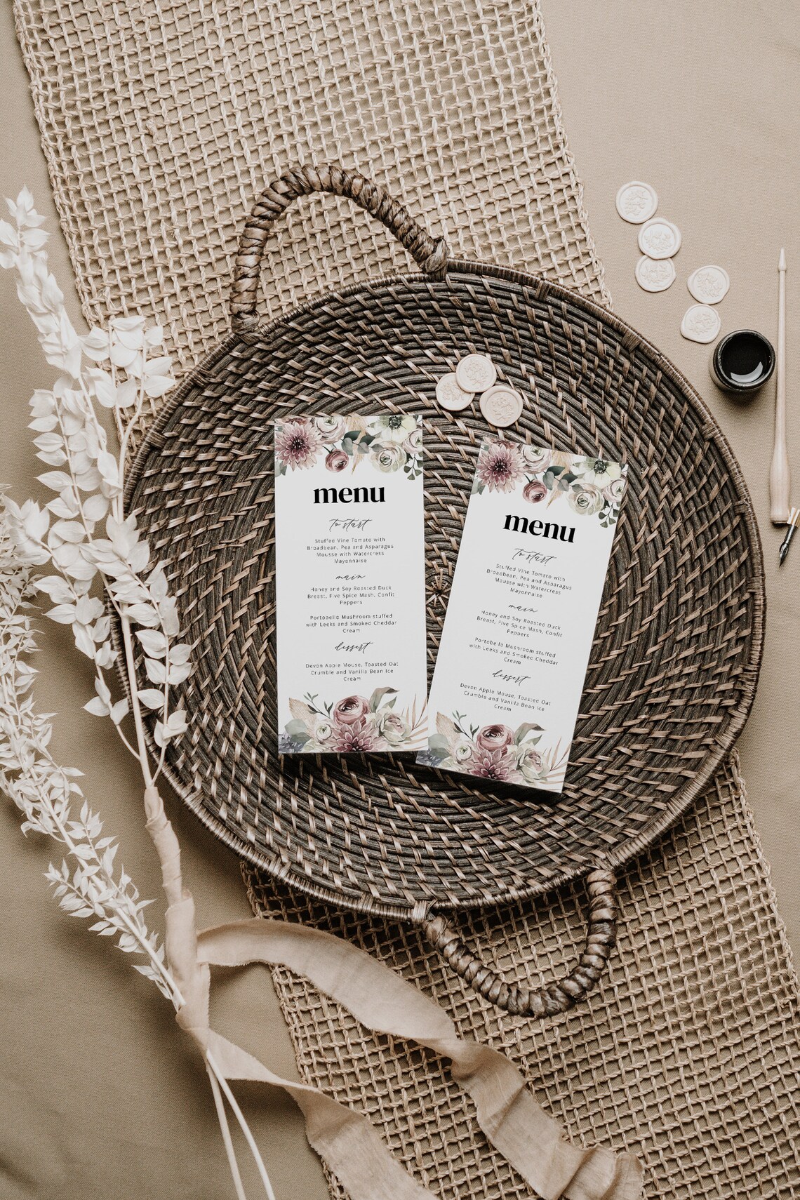 Bear Menu Template, Beary First Birthday, Teddy Bears Picnic Menu, 1st ...