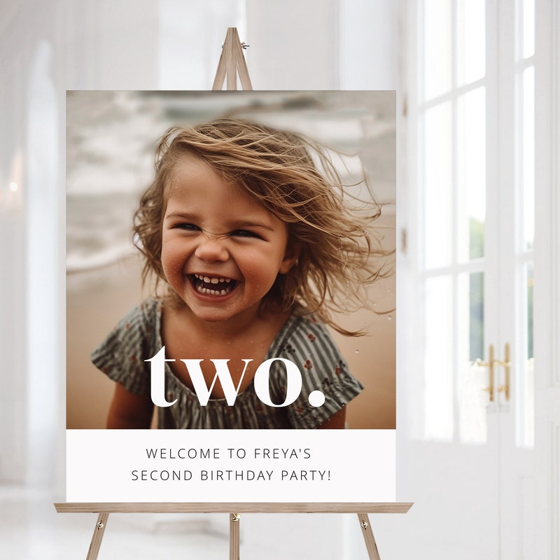 2nd Birthday Poster - Etsy