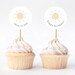Sun Cupcake Topper Template, Sun Cake Toppers, Sunshine Birthday, Sun ...