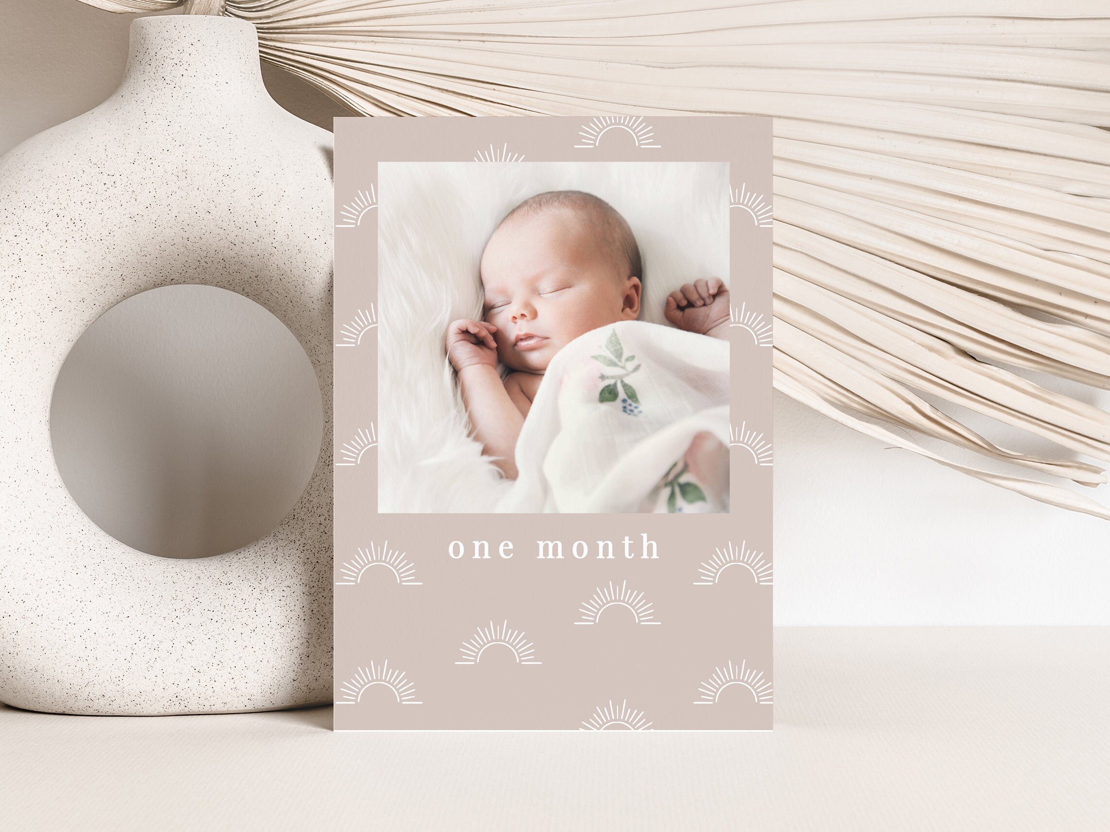 Monthly Baby Photos Template 1st Birthday Boho 1st Birthday | Etsy