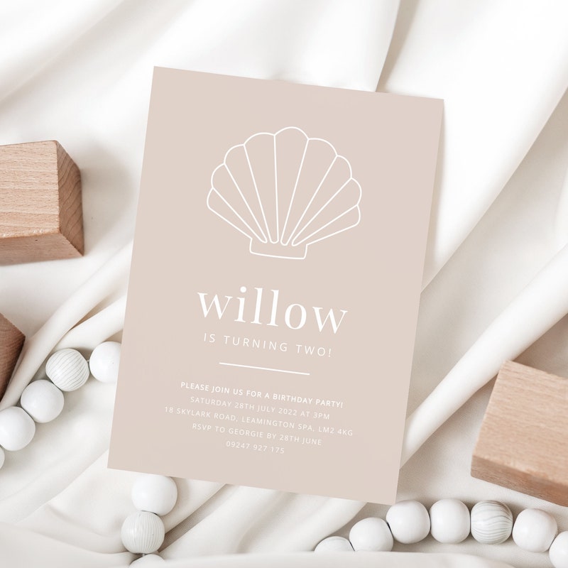 Shell Invitations - Etsy