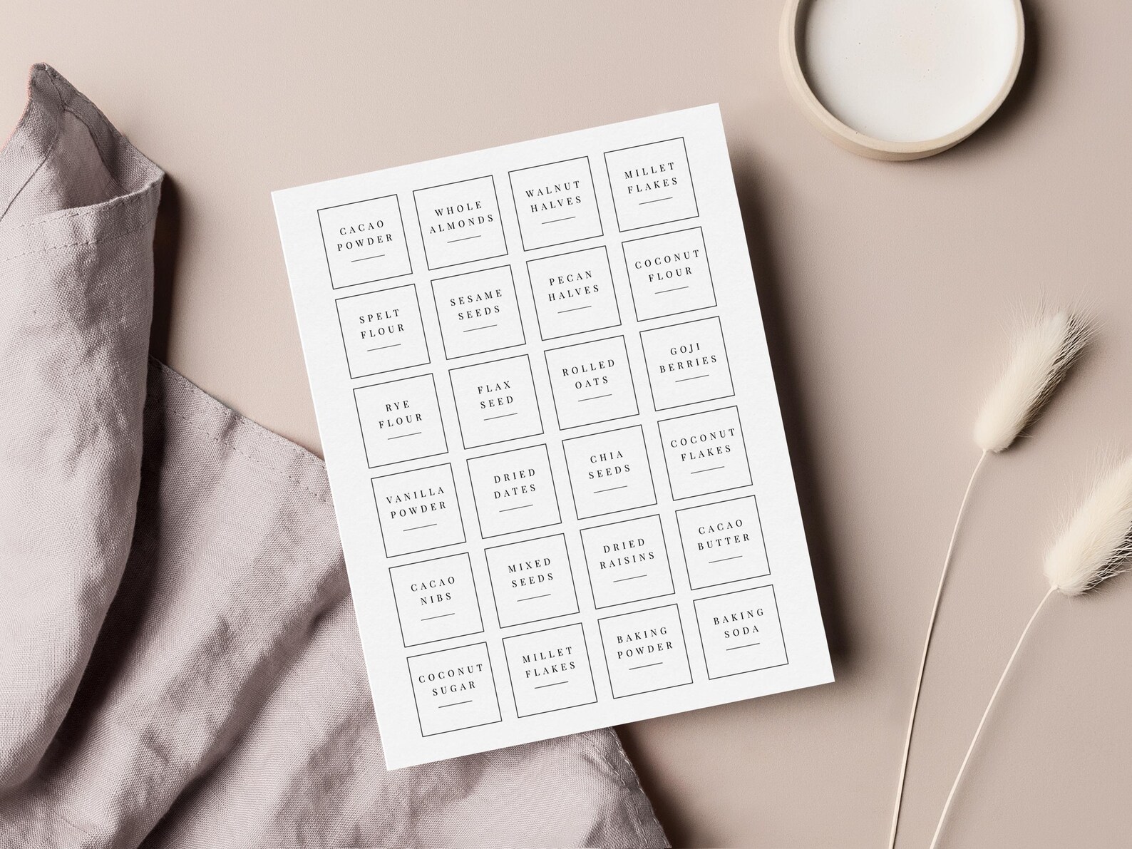 Editable Label Bundle | 10 Label Sizes | US Letter | Serif Labels ...