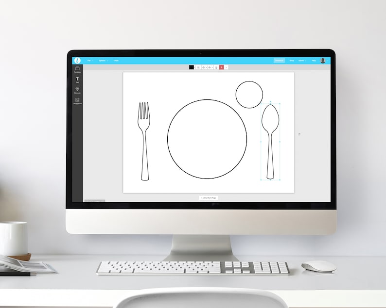 Montessori Editable Placemat | Simple Outlines Placemat | Montessori ...