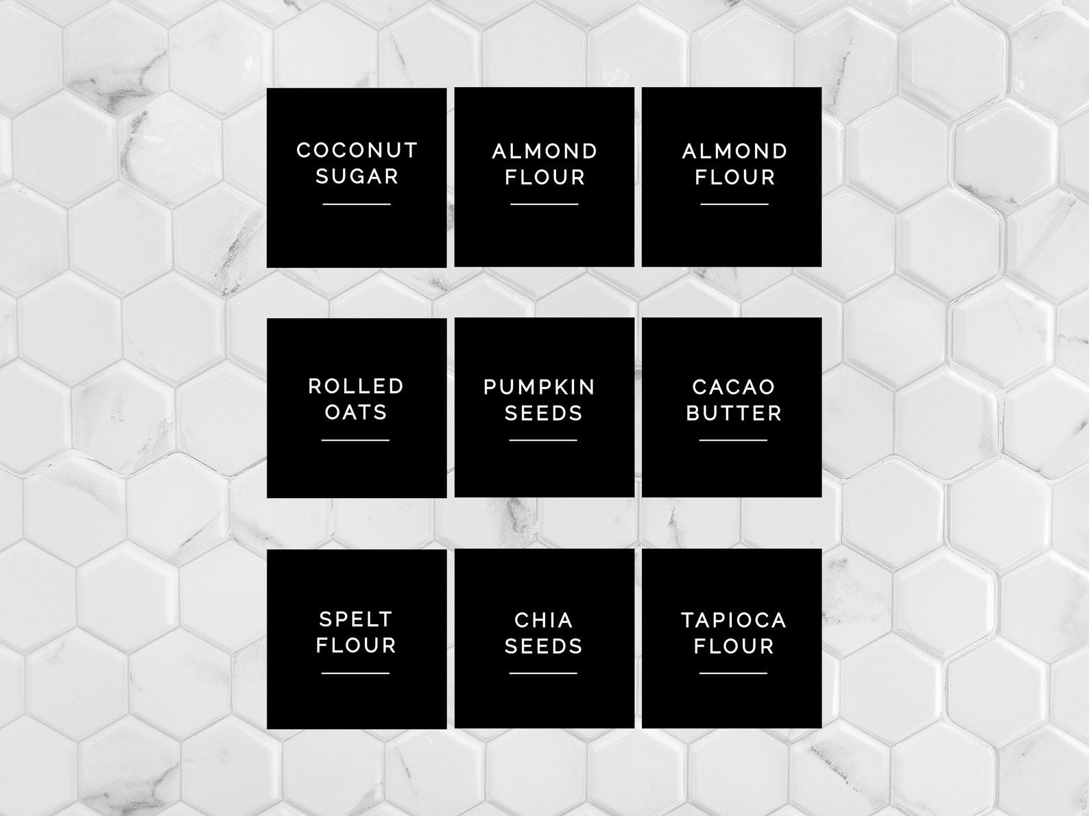 Editable Black Label Bundle 10 Label Sizes US Letter - Etsy