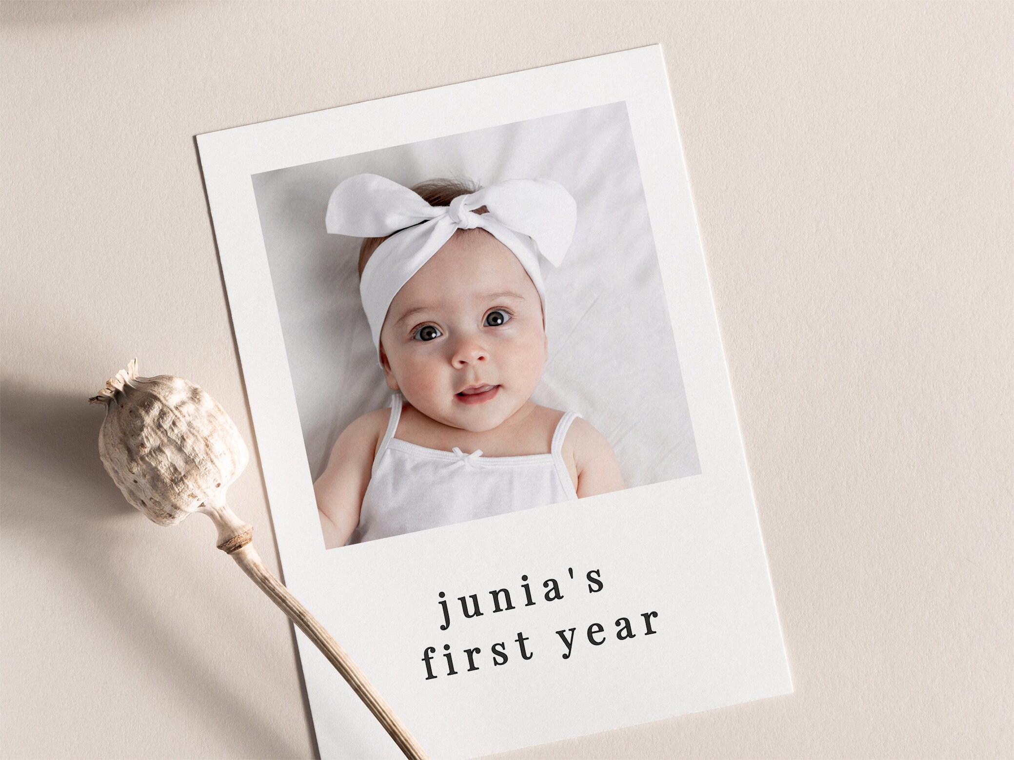 1st Birthday Photos Banner Monthly Photos Baby First Year | Etsy