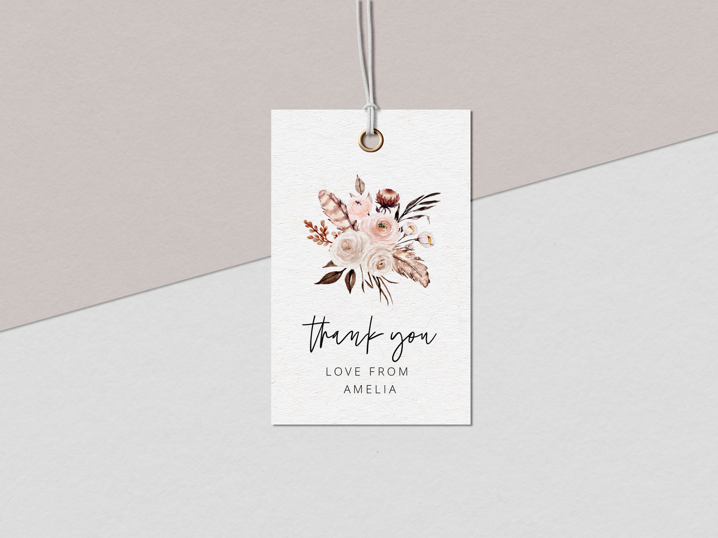 Editable Gift Tag Instant Download Gift Tag Template | Etsy