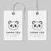 Panda Thank You Tag Template, Panda Face Favor Tag, Panda Birthday ...