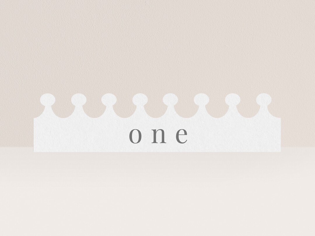 Printable Birthday Crown, 1st Birthday Crown, Editable Birthday Crown ...