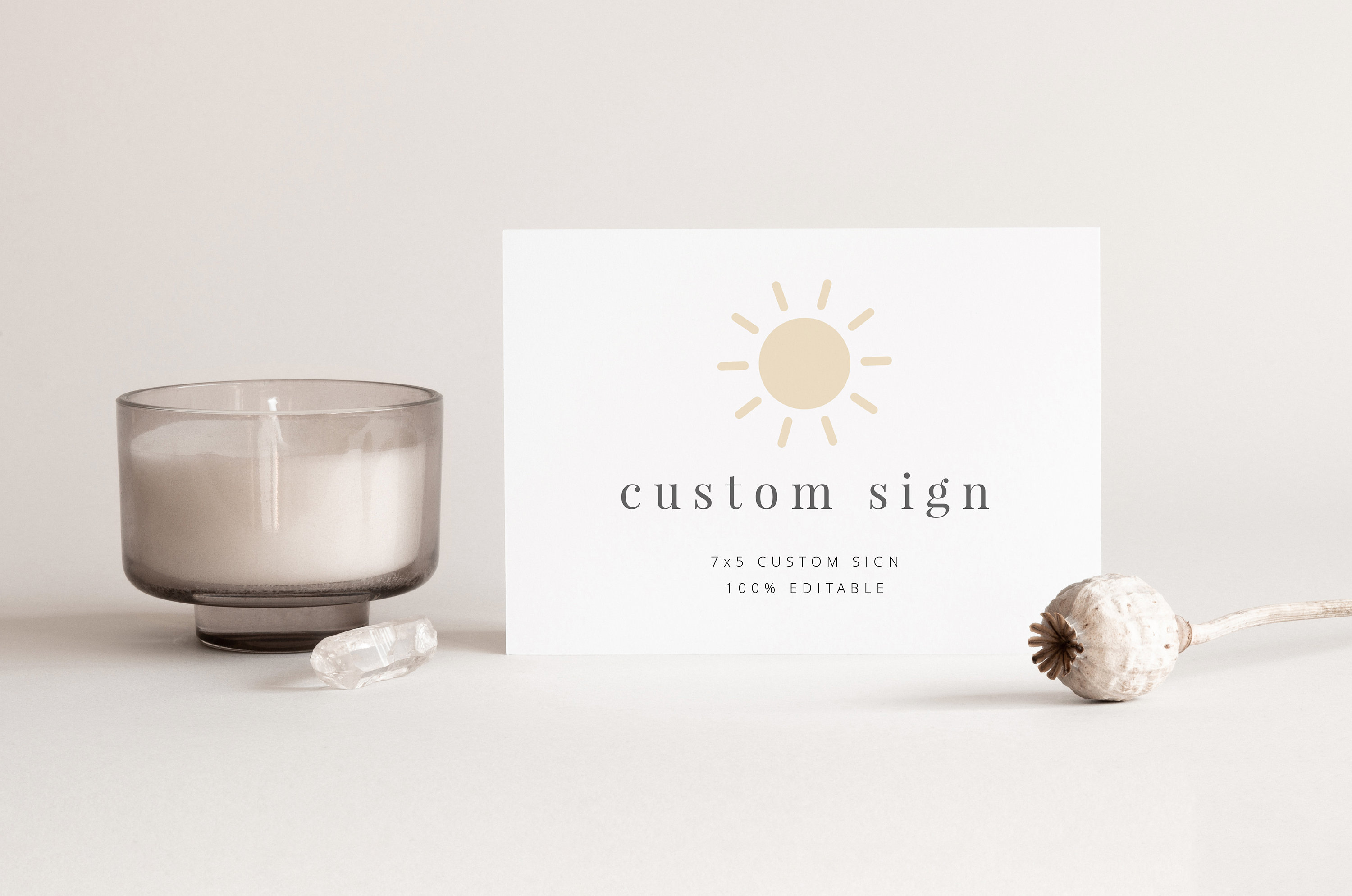 Custom Sign Template Editable 5x7 sign Sunshine sign Sun | Etsy